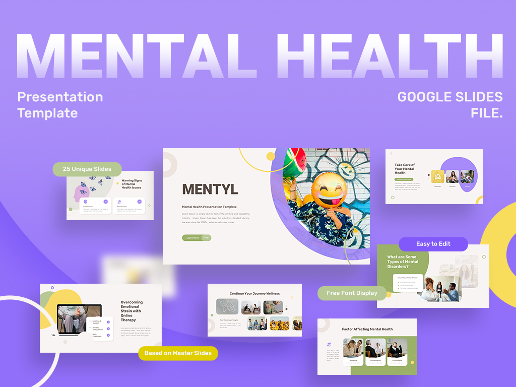 mental health Google Slides | Maatix