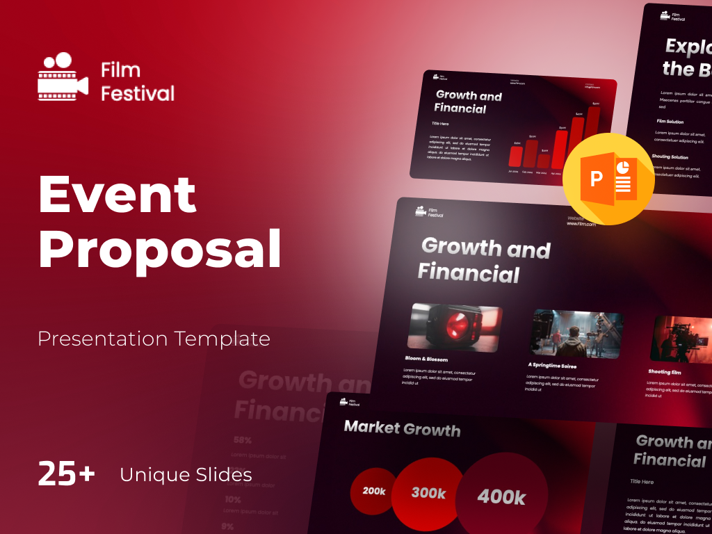 Event Proposal PowerPoint Template – Film Shooting Theme