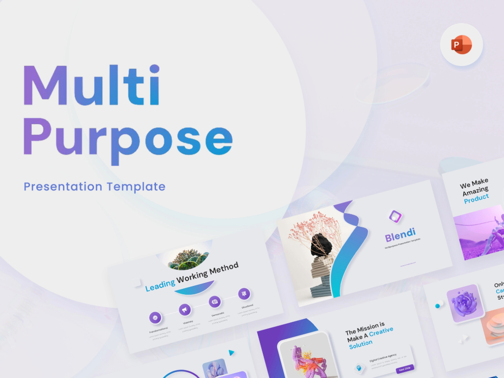 Blendi - Multipurpose PowerPoint Template | Maatix