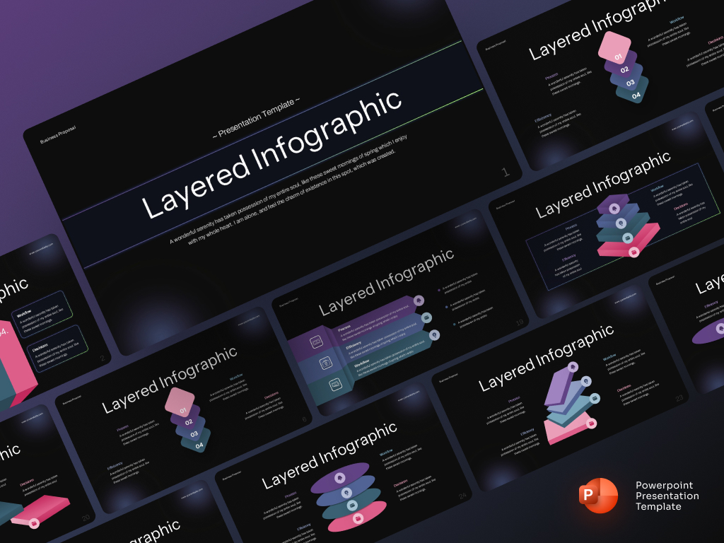 Layered Infographic presentation Template | Maatix