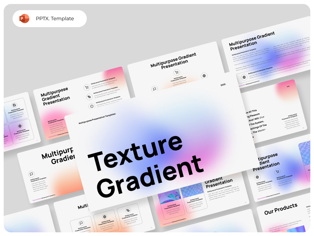 gradient ppt template | Maatix