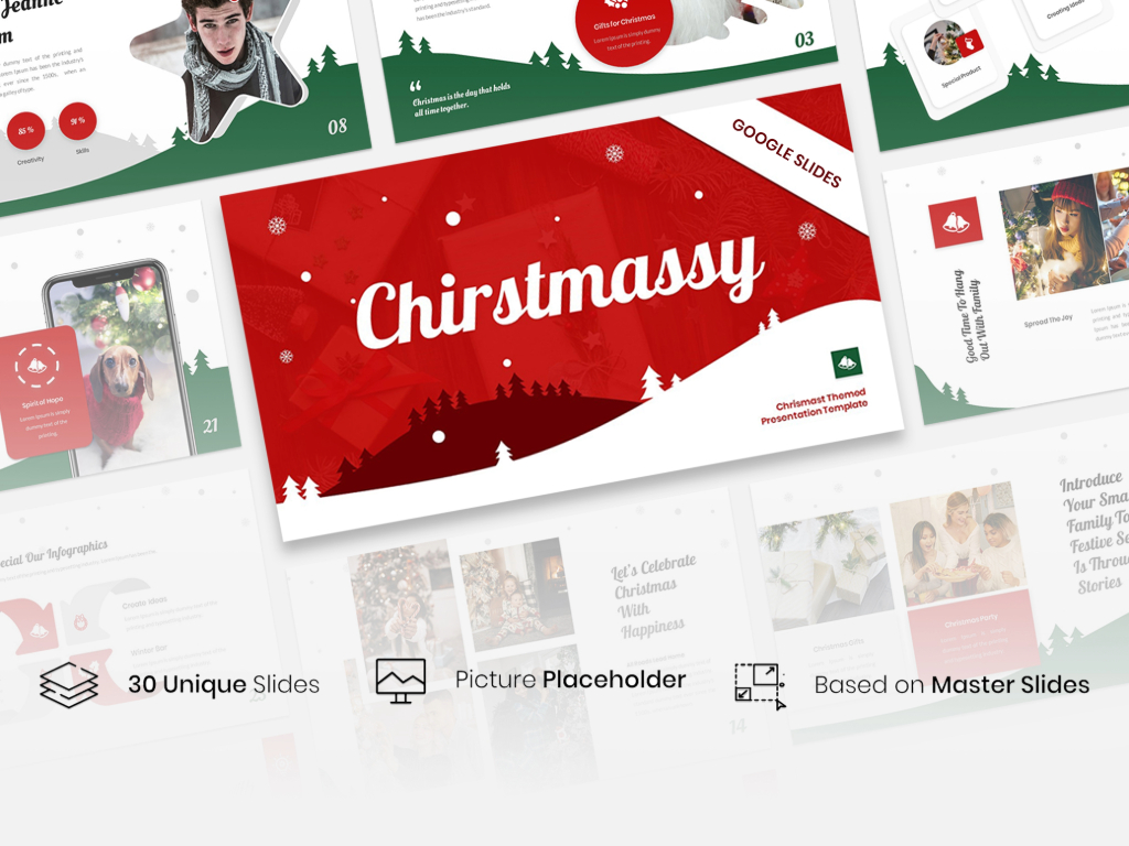 Christmassy - Christmas Themed Google Slides