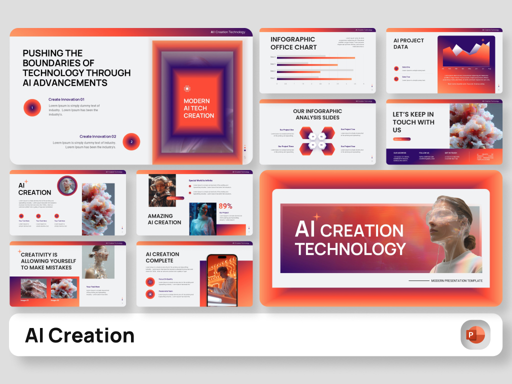 AI Technology PowerPoint Template | Modern AI Presentation