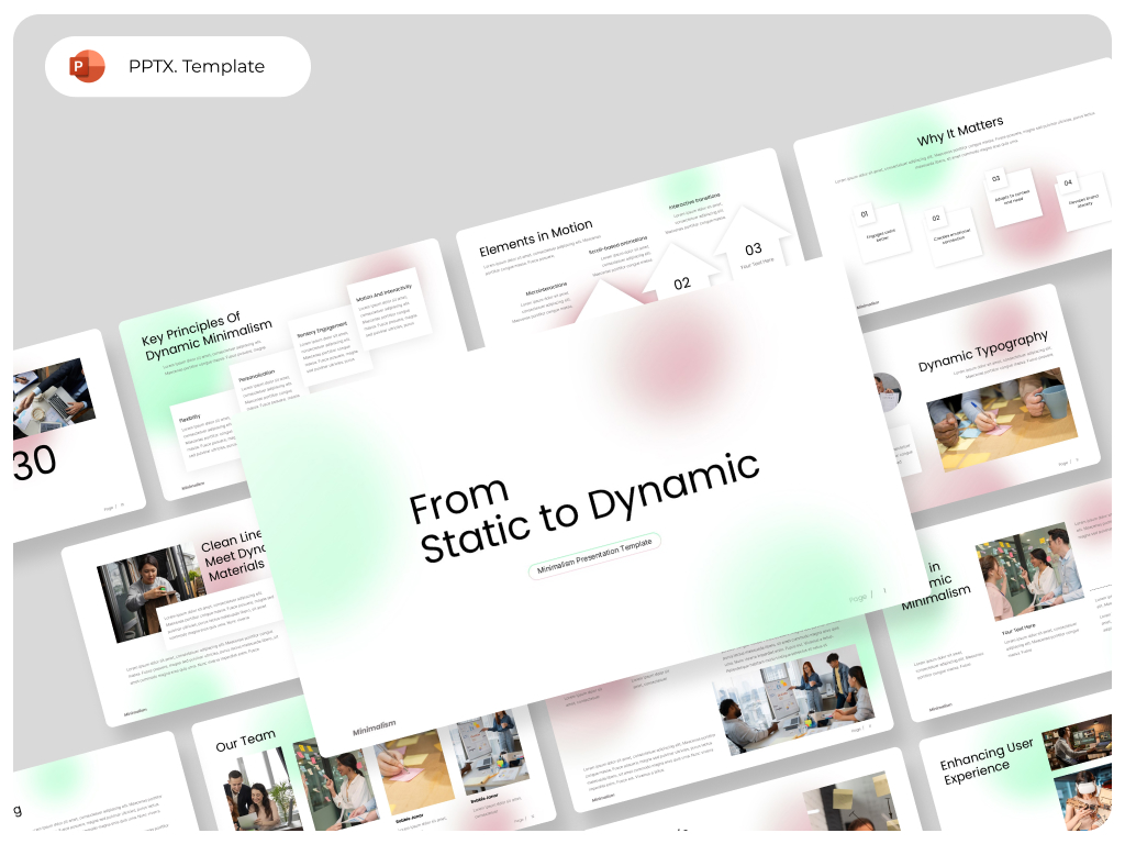 Minimalist PowerPoint template | Maatix