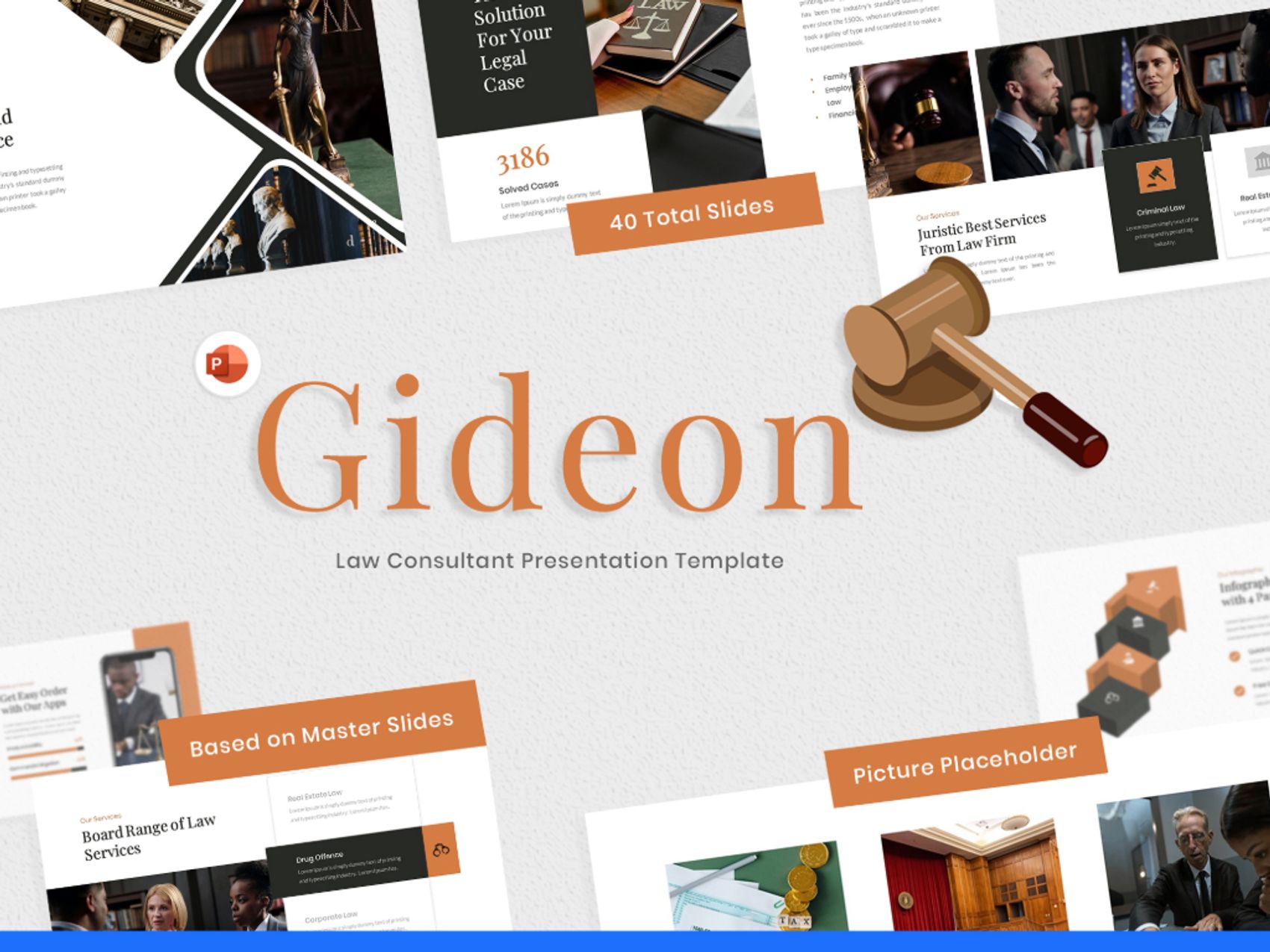 Gideon - law PowerPoint template | Maatix