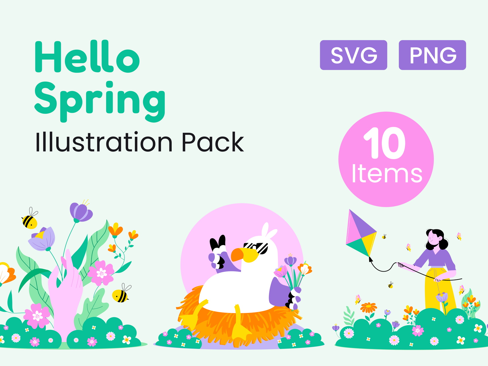 Spring Illustration Pack