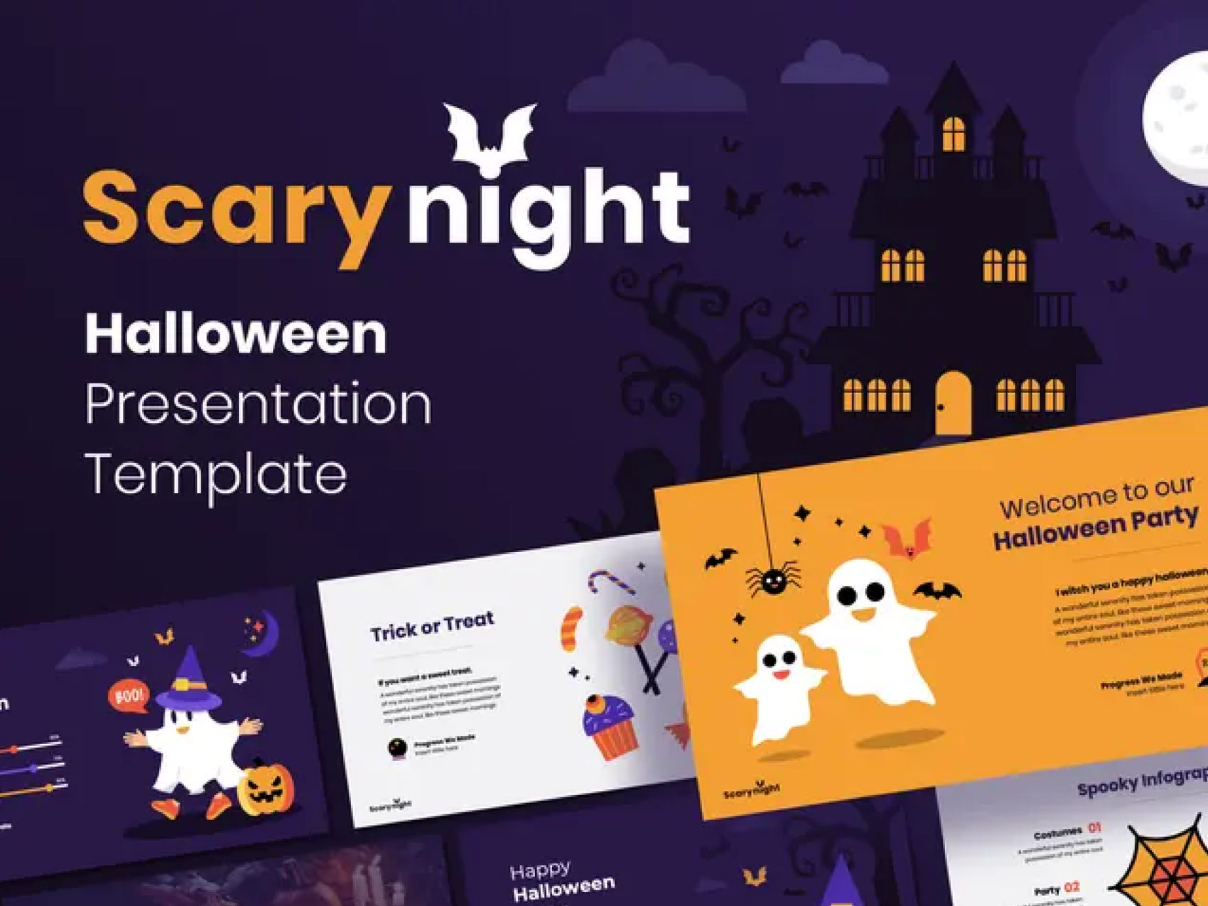 Scary Night PowerPoint Presentation Template