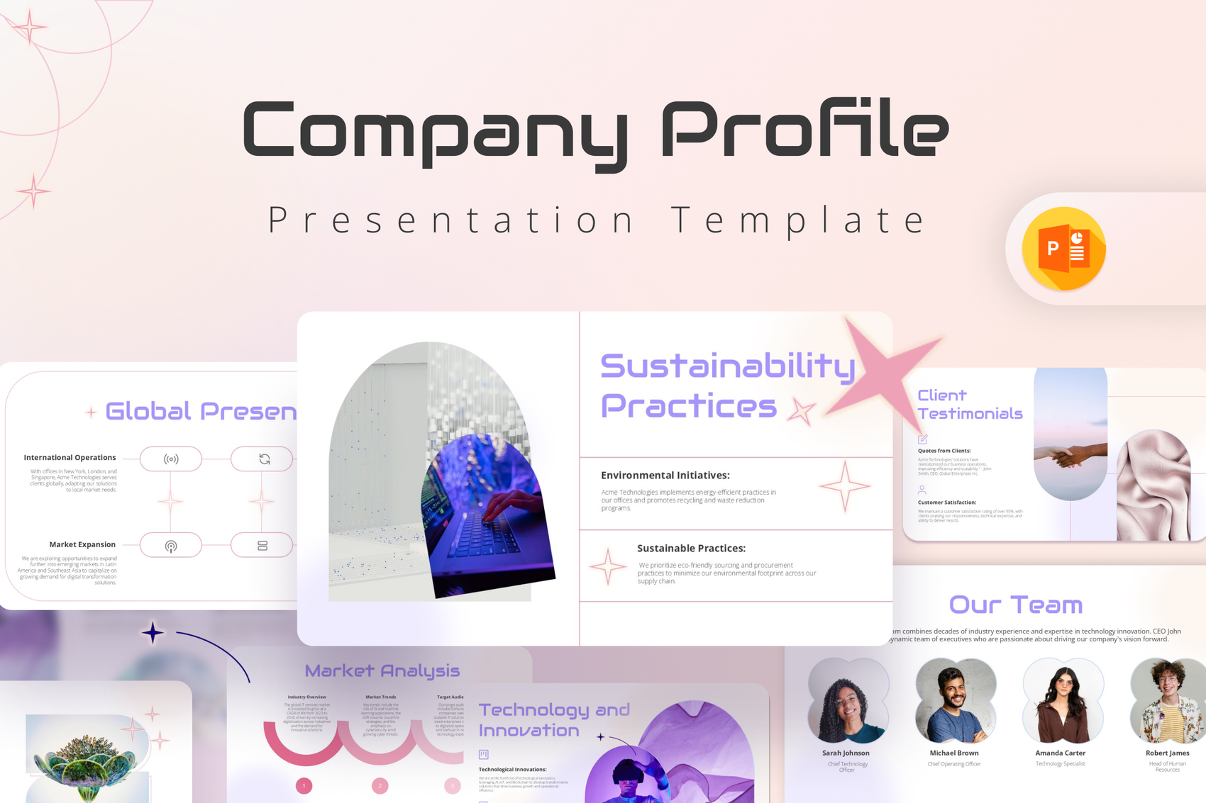 Acme Technologies - company profile template ppt | Maatix