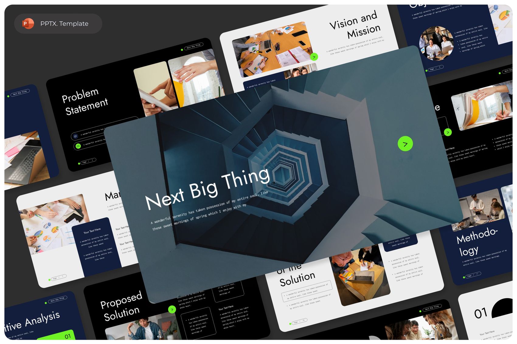 Next big PowerPoint template | Maatix
