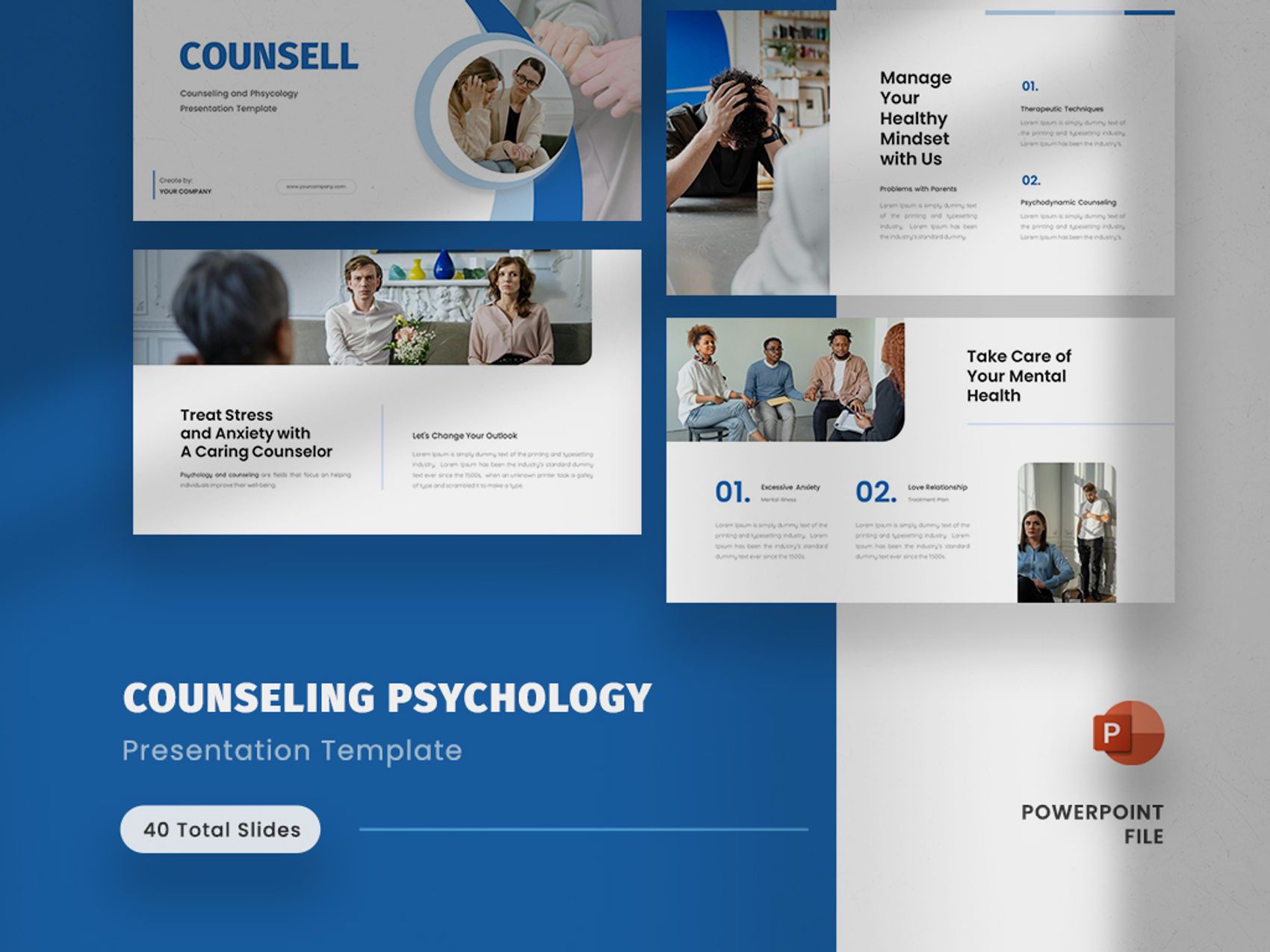 Counsell - Counseling PowerPoint Template