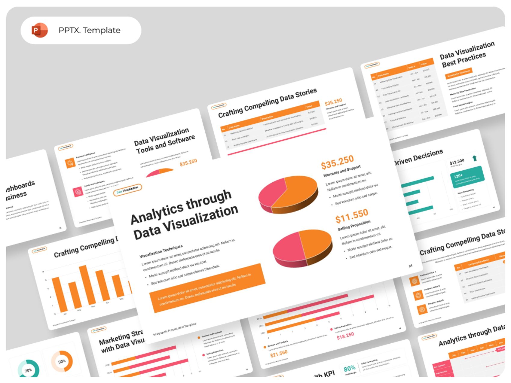 Data Visualization PowerPoint Template | Maatix