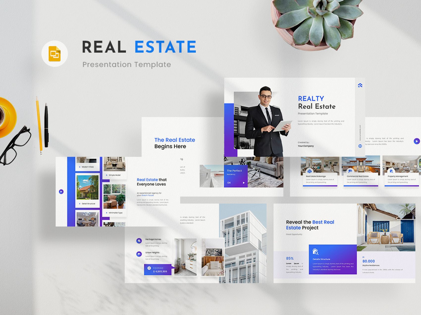Realty - real estate google slides template | Maatix